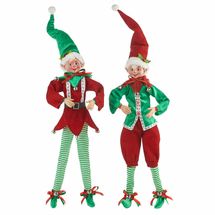 Raz Imports elf posable red green Christmas 24” - Christmas elf, elves ...