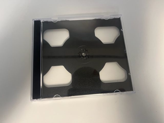 10.4MM DOUBLE (2) CD JEWEL CASE W/BLACK TRAY, ASSEMBLED ITEN NO. 2CD ...