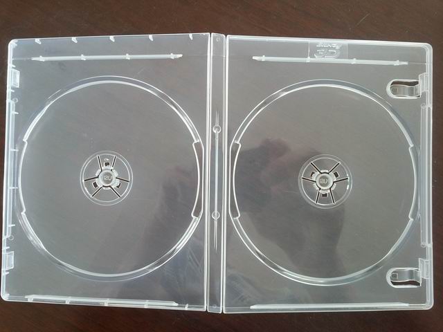 11MM BLU-RAY DOUBLE DVD CASE W/BLU-RAY & 3D LOGO, SUPER CLEAR, BL1102 ...