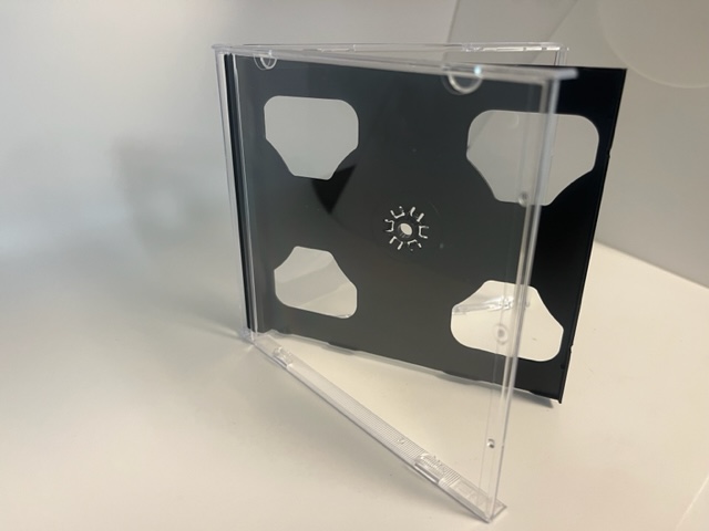 10.4MM DOUBLE (2) CD JEWEL CASE W/BLACK TRAY, ASSEMBLED ITEN NO. 2CD ...