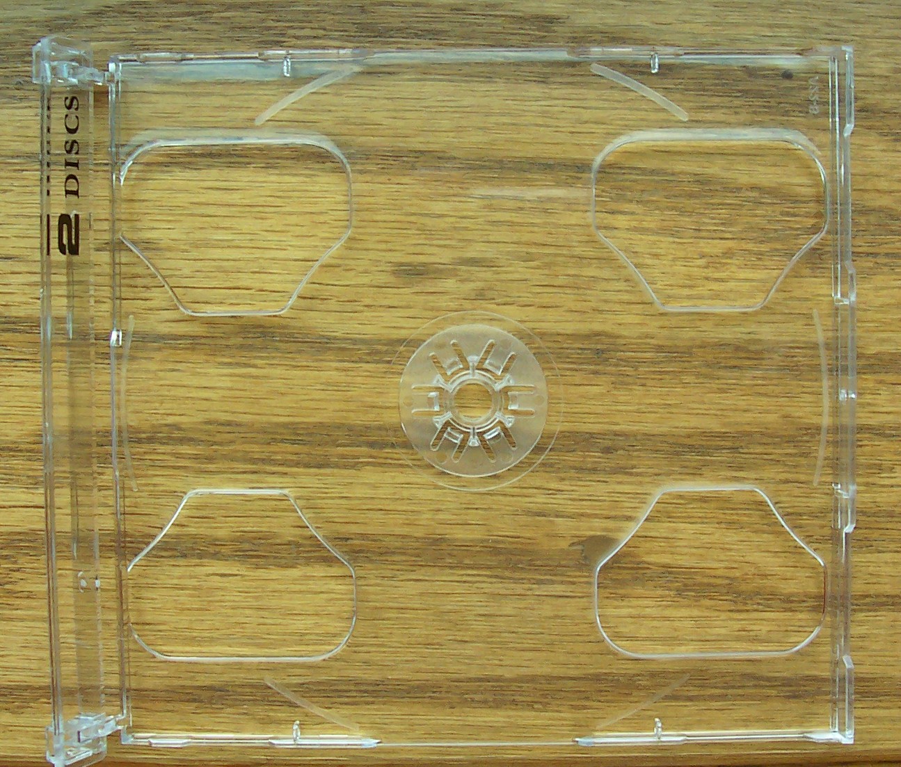 DOUBLE CD SMART TRAY W/2CD PRINTS ON SPINE, CLEAR, YL29-2CD PRINT, 200 PCS