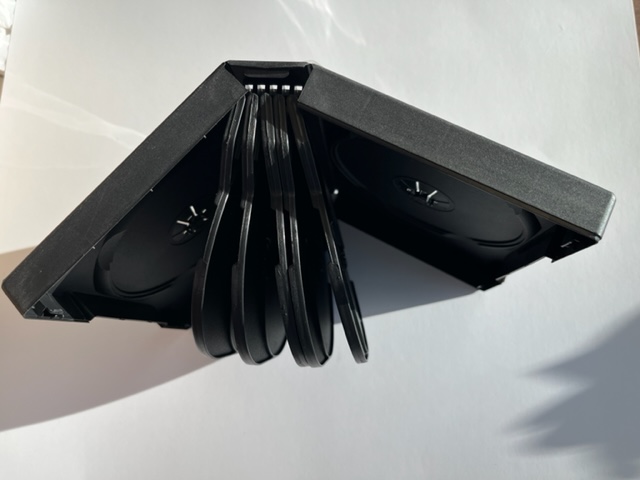 MULTI-12 DVD CASE, 1.5" SPINE, BLACK, TOP QUALITY, 25 PCS, DH12