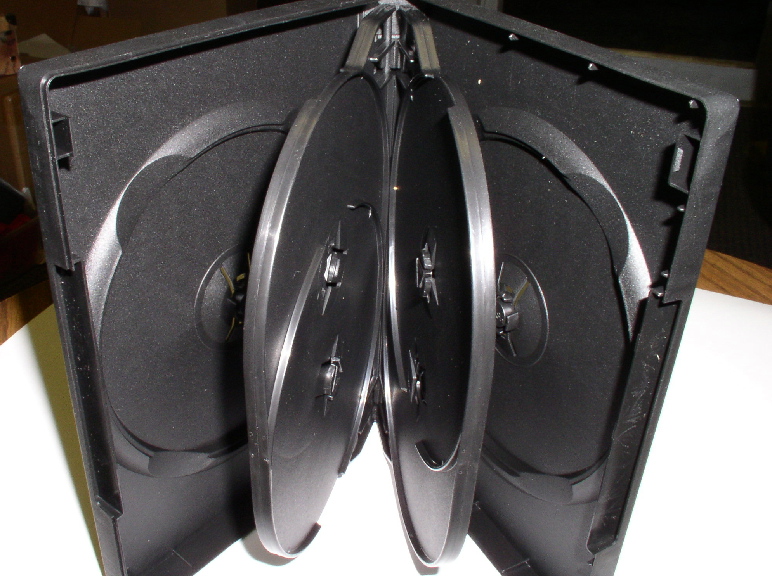 27MM MULTI-6 DVD CASES, BLACK, 25 PCS, PSD90