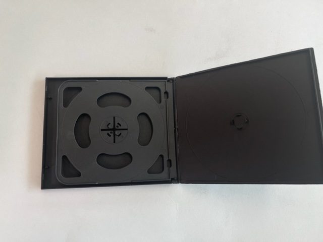 Poly Case - 10.4MM SLIM QUAD (4) POLY CD/DVD CASE W/SLEEVE, BLACK, 100 ...