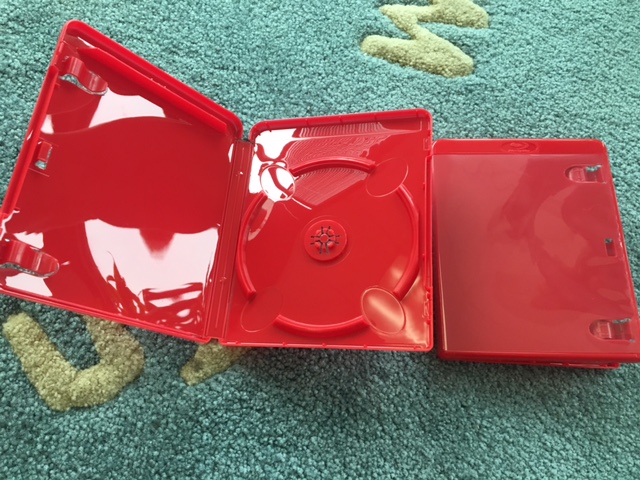 TOP QUALITY 14MM RED DVD CASE WITH BLU-RAY LOGO, BR-RED (PS3RED-BR) 100 ...