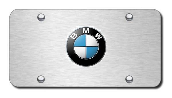 BMW License Plate Logo Tag