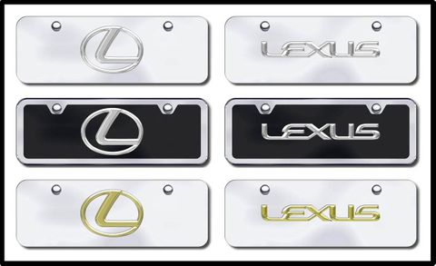 Lexus Half-Size License Plates