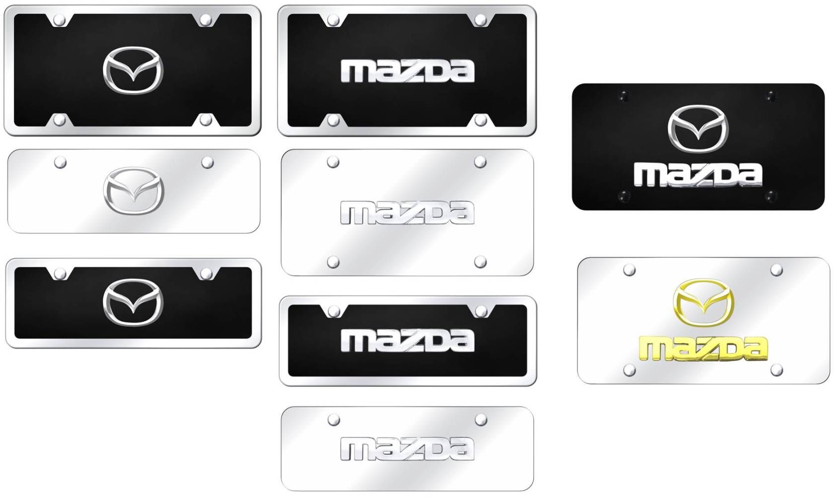 Mazda License Logo Plates