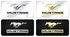Mustang Name and Logo Front License Plates
