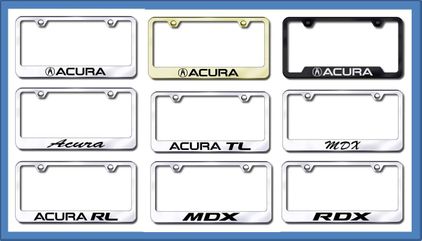 Custom Acura License Plate Frame - LICENSE PLATE FRAMES