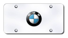 BMW Logo License Plates (Vanity Tags) - Polished Stainless - BMW ...