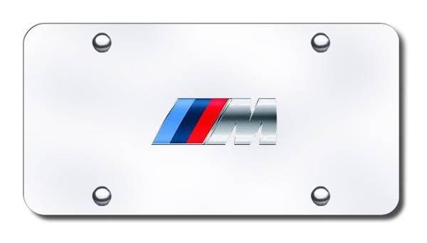 BMW M Logo License Plates (Vanity Tags) - Polished Stainless - BMW ...