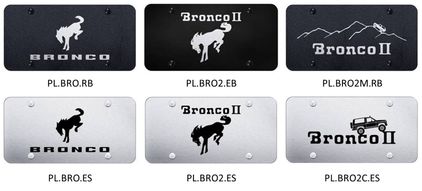Ford Bronco and Bronco II License Plates - Ford Bronco and Bronco II ...