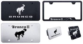 Ford Bronco and Bronco II License Frames, Plates and Hitch Covers - FORD