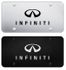 Infiniti Logo Name Laser Etched Front License Plates - INFINITI