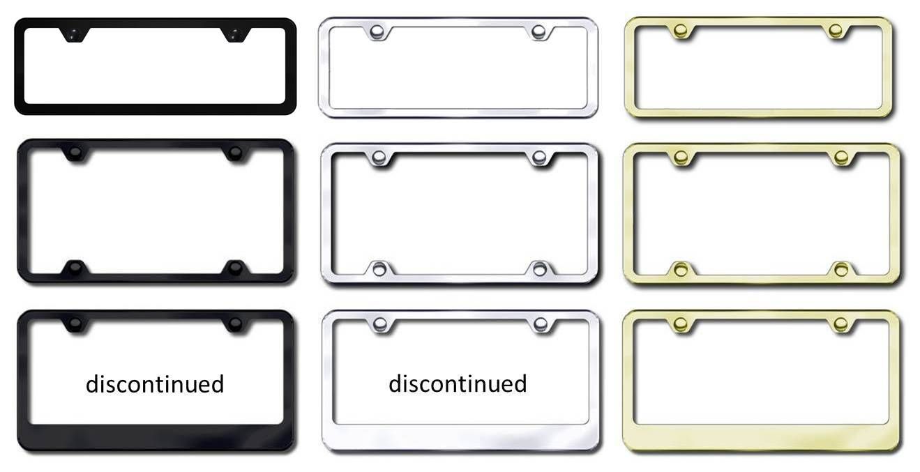 License Plate Frames - Plain ABS - Plain License Plate Frames