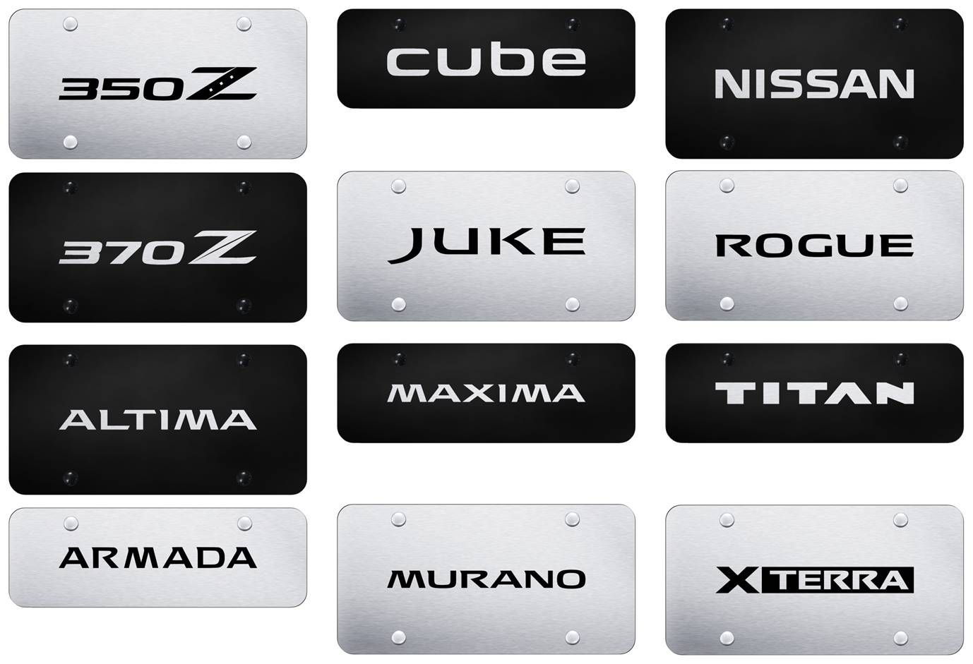 Nissan Name Vanity License Plates - All Models - NISSAN