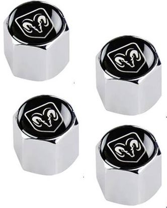 Ram Logo Valve Stem Logo Caps - All Vehicles - TIRE VALVE STEM CAPS