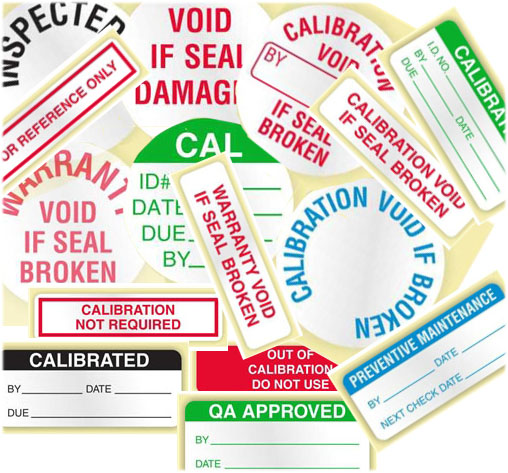 CALIBRATION LABELS