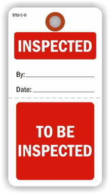 INSPECTED/TO BE INSPECTED TAG