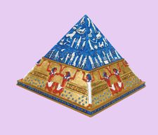 Egyptian Pyramid Trinket Box in Color