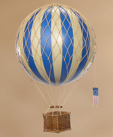 Medium Size Blue Hot Air Balloon Model