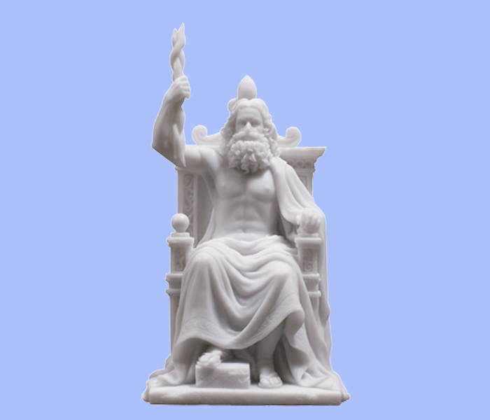 Ancient Greek God Zeus Statue