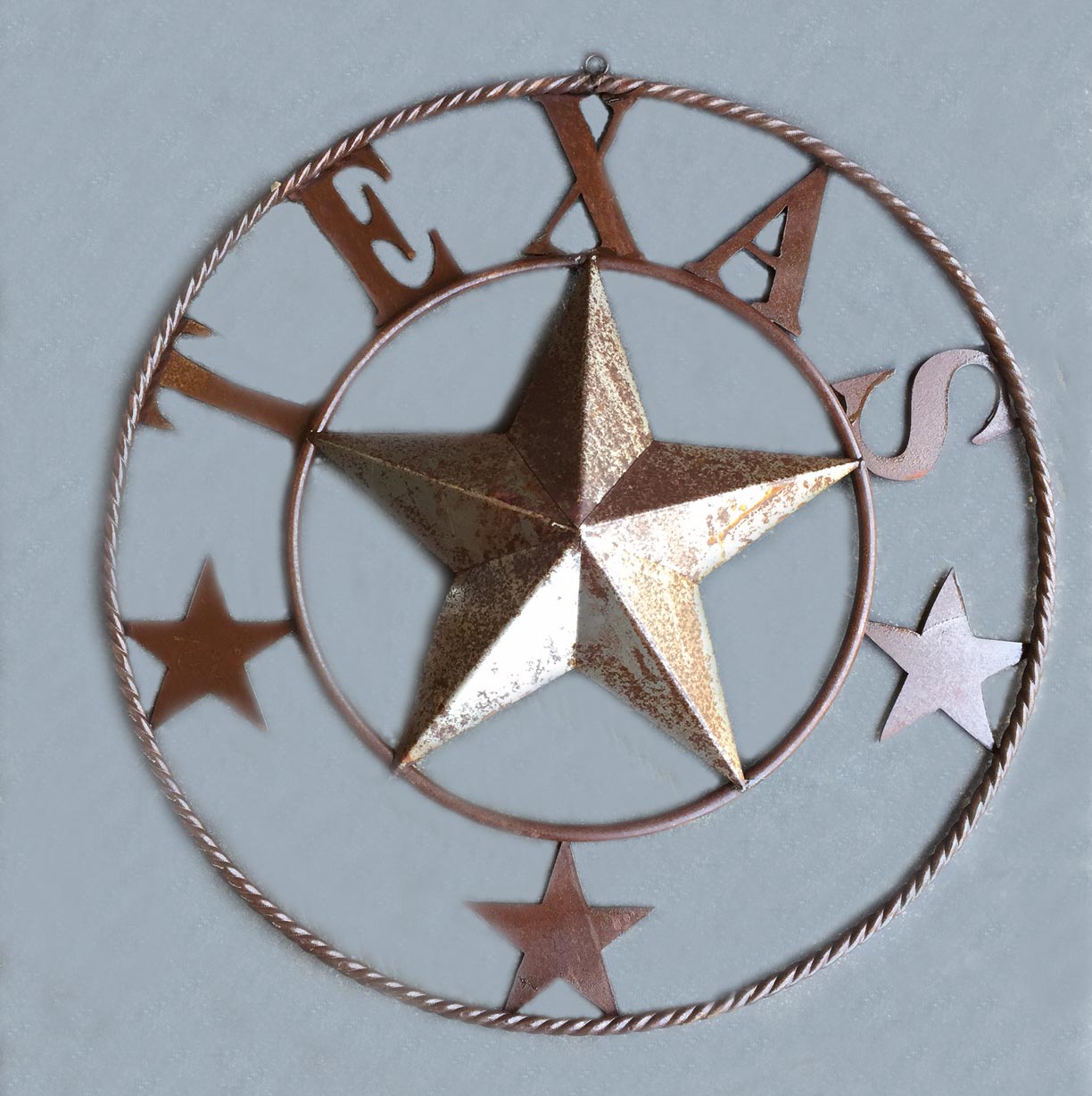 Texas Star - Texas Star w/ Double Rings, Three Small Stars & Texas