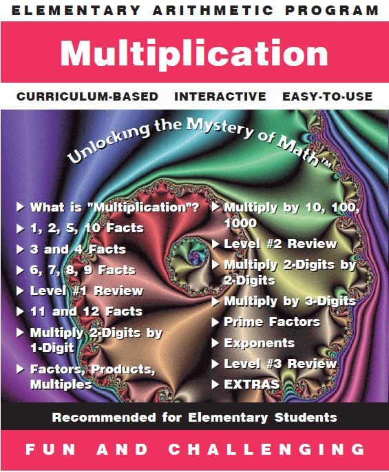 Arithmetic Series Program 4: MULTIPLICATION Learn the Multiplication ...