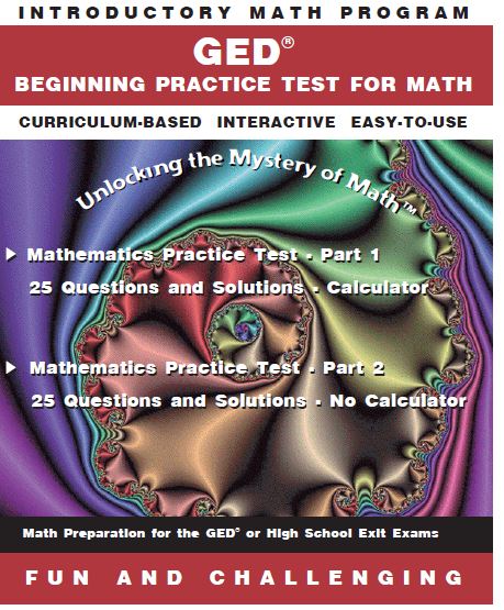 GED - Beginning Practice Test for Math (Over 100 Problems!)