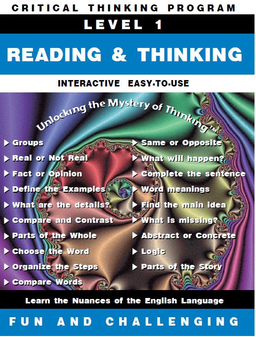 Reading and Critical Thinking - Level 1 Reading Comprehension Software ...