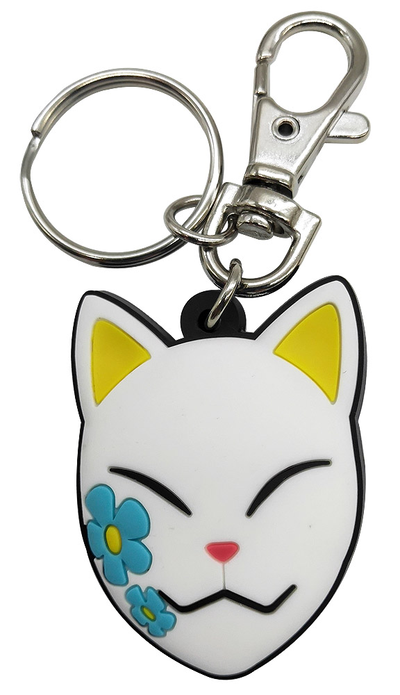 Demon Slayer Makomo Warding Mask PVC Key Chain