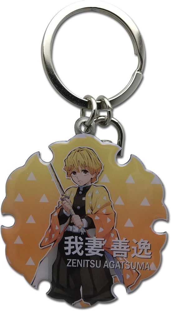 Demon Slayer Zenitsu Metal Key Chain