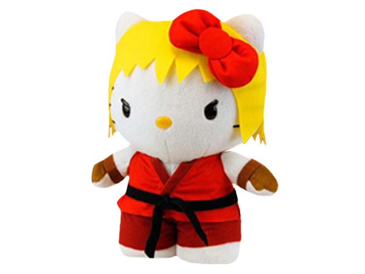 Hello Kitty x Street Fighter - Mini Ken Plushie