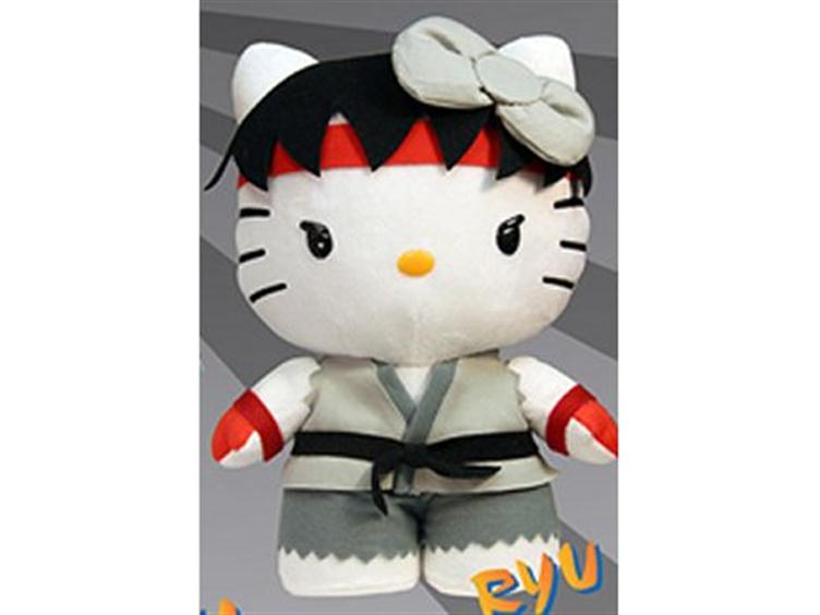 Hello Kitty x Street Fighter - Mini Ryu Plushie
