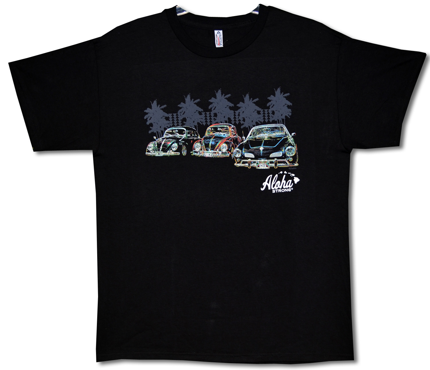Aloha Strong VW Bug Hawaiian Islands cotton t-shirt