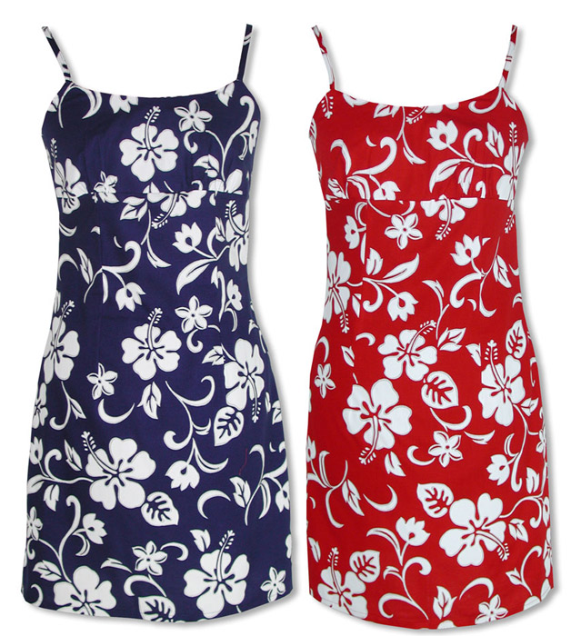 Classic Hibiscus Womens Sundress