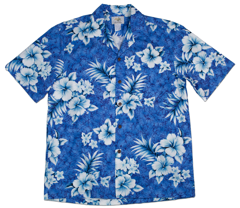 Crack Hibiscus men's Hawaiian shirt