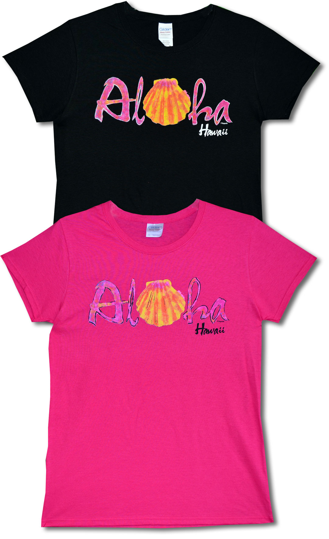 Women's Aloha Shell Cotton Maui, Hawaii, Kauai T-shirt