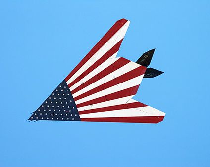 American Flag F-117 Stealth Fighter Photo Print for Sale