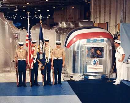 Apollo 12 USS Hornet Astronaut Quarantine Photo Print for Sale