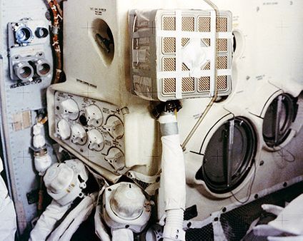 Apollo 13 Mailbox Device in Lunar Module Photo Print for Sale