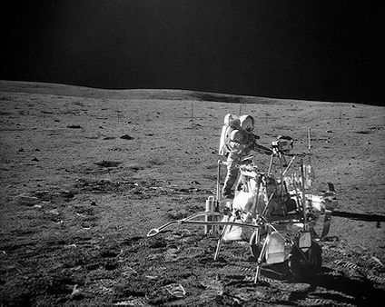 Apollo 14 Astronaut Alan Shepard on Moon Photo Print for Sale