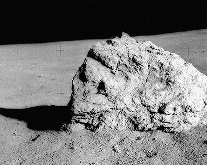 Apollo 14 Boulder on Moon Surface NASA Photo Print for Sale