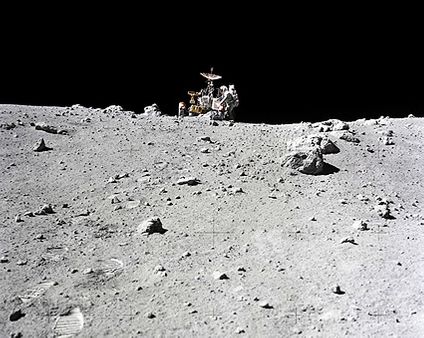 Apollo 16 Astronaut Charles Duke on Moon Photo Print for Sale