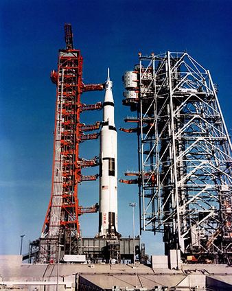 Apollo 8 Saturn V Rocket on Launch Pad Photo Print for Sale