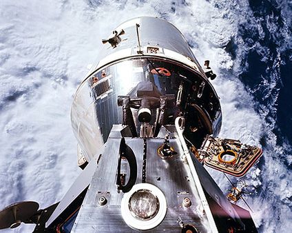 Apollo 9 Command Module and Lunar Module Docked Photo Print for Sale