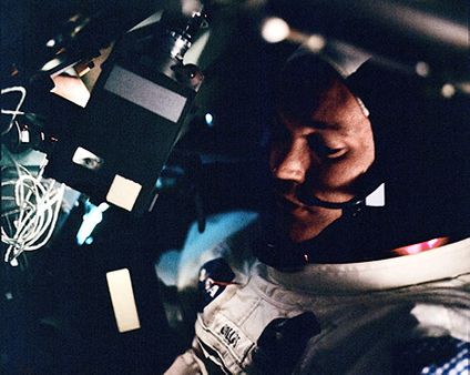 Astronaut Michael Collins in Apollo 11 CM Photo Print for Sale
