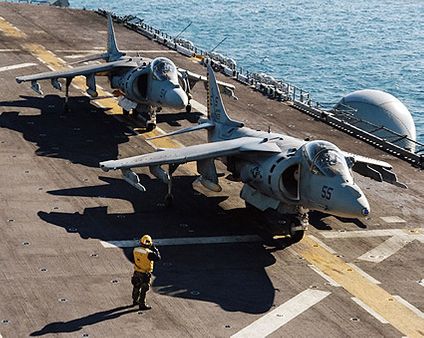 AV-8 / AV-8B Harrier Aboard USS Wasp Navy Photo Print for Sale