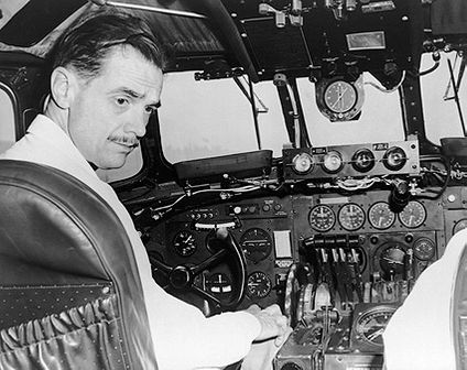Aviator Howard Hughes in Cockpit Photo Print for Sale